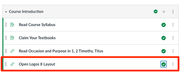 Inclusive Access: Adding URL Links to a Course – Logos Help Center