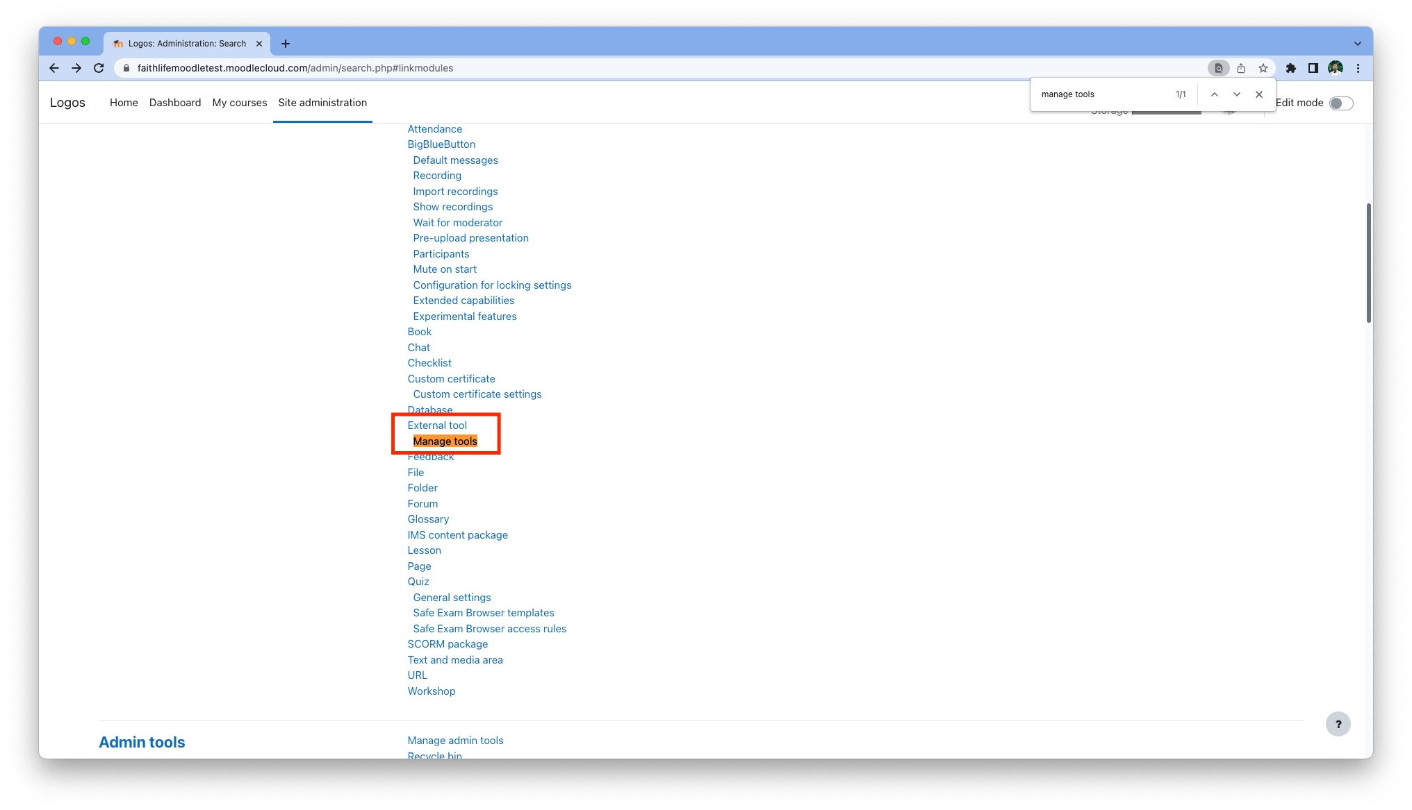 Inclusive Access: LTI Set Up | Moodle – Logos Help Center