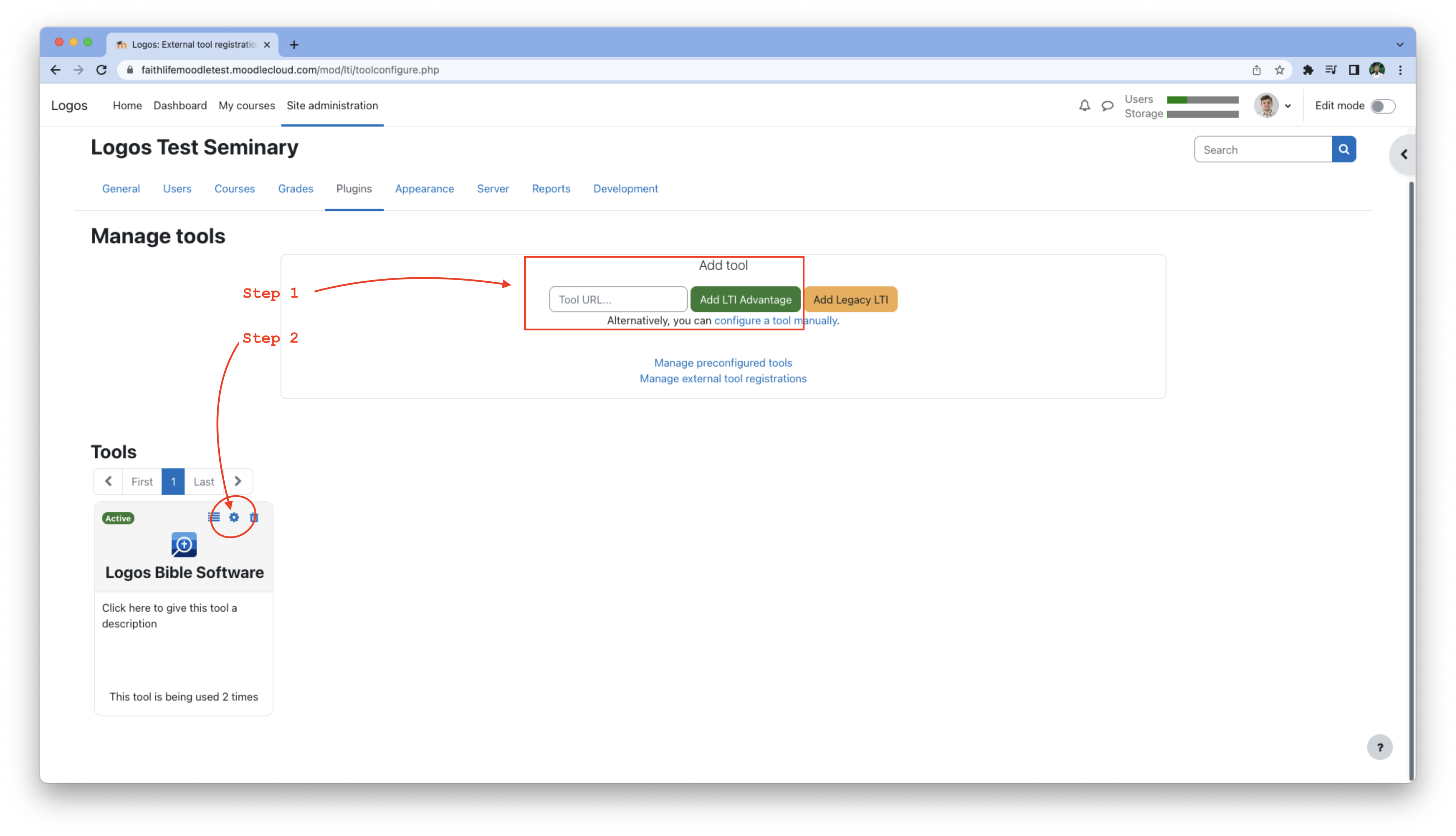 Inclusive Access: LTI Set Up | Moodle – Logos Help Center