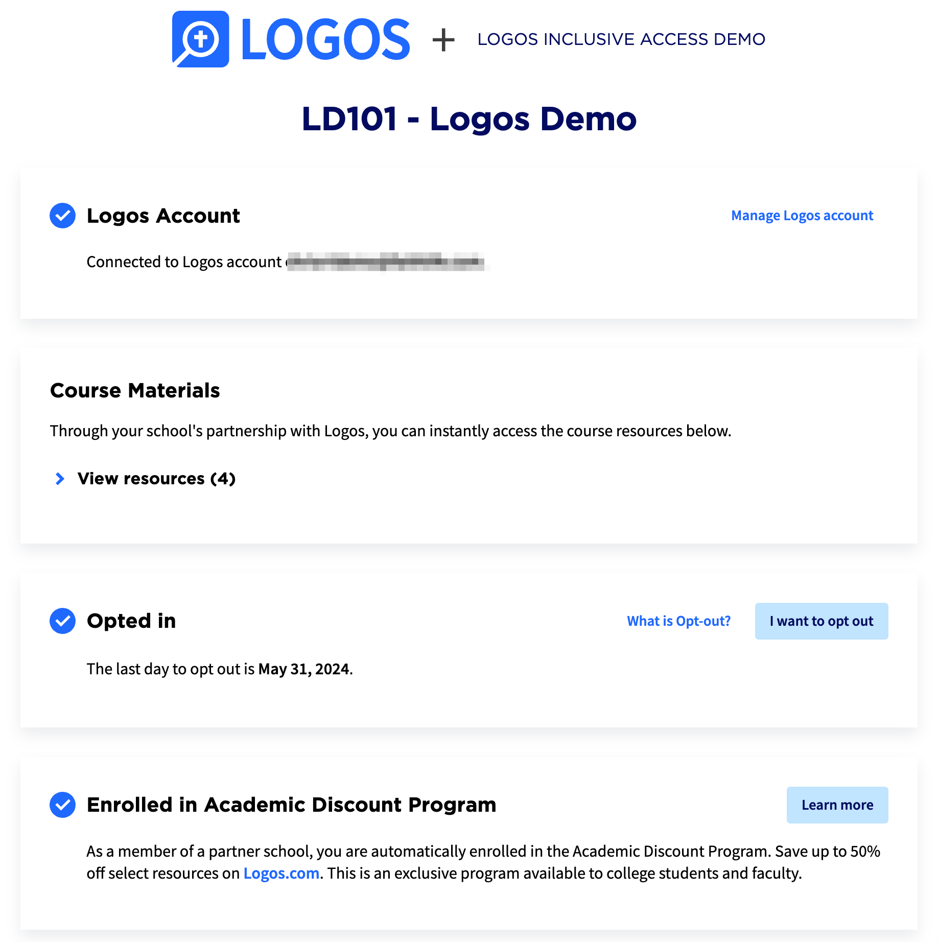 Inclusive Access: Opt-Out Instructions – Logos Help Center