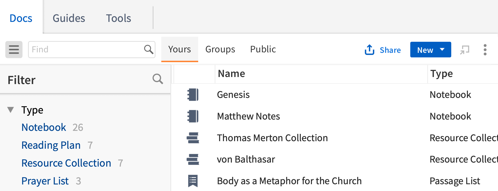 Toolbar & Navigation – Logos Help Center