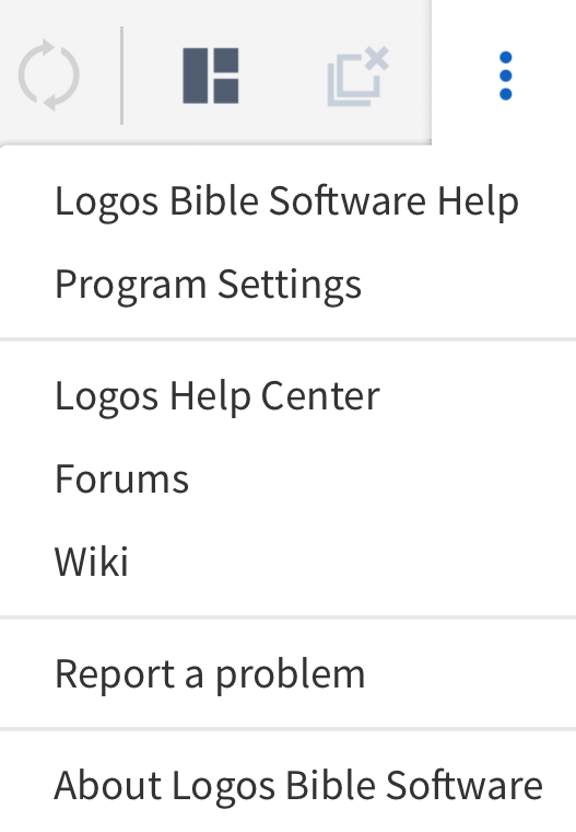 Toolbar & Navigation – Logos Help Center