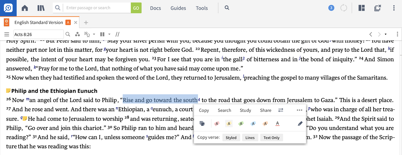 4. Use Logos to Highlight Text and Take Notes – Logos Help Center