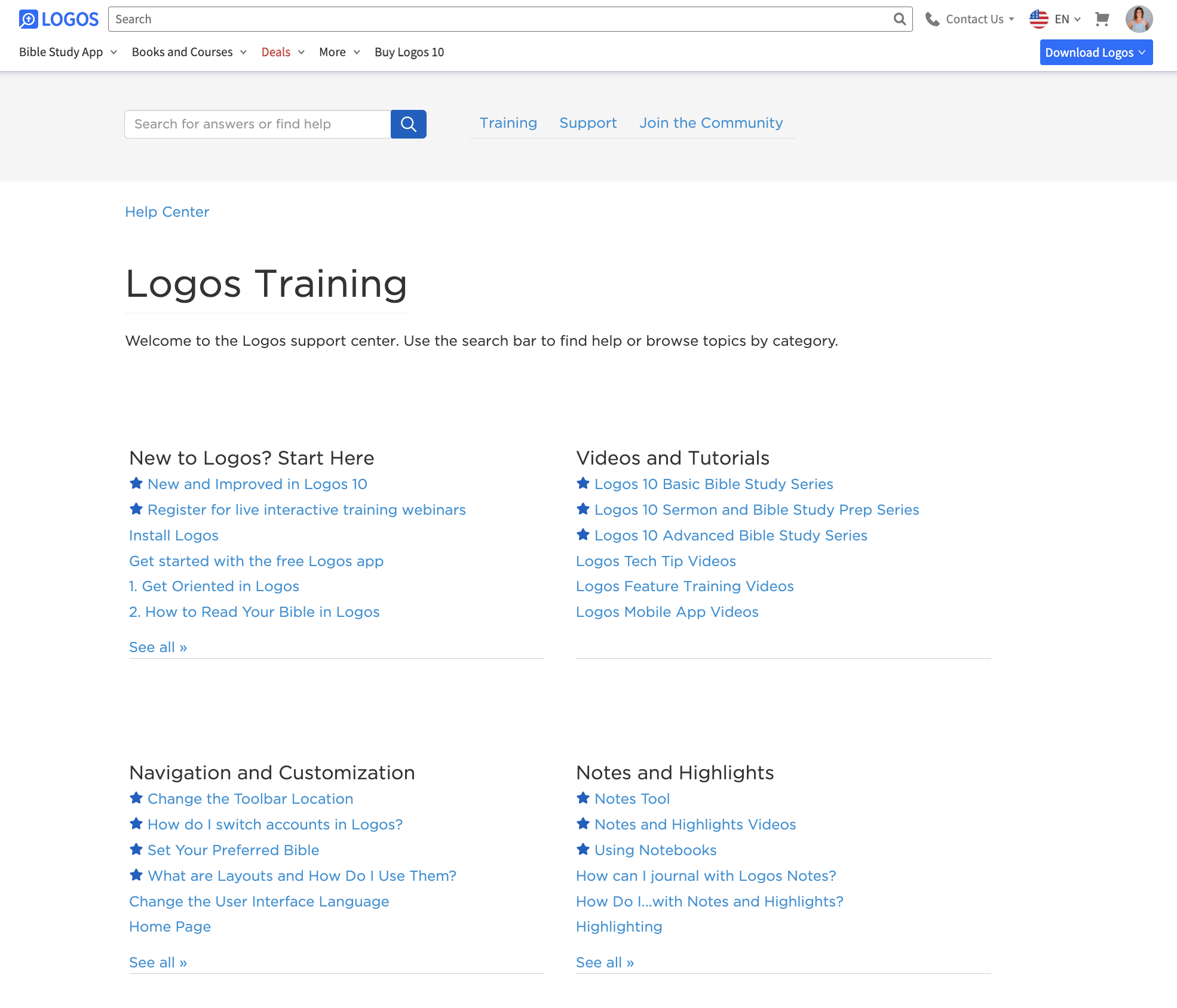 Logos training and support – Logos Help Center
