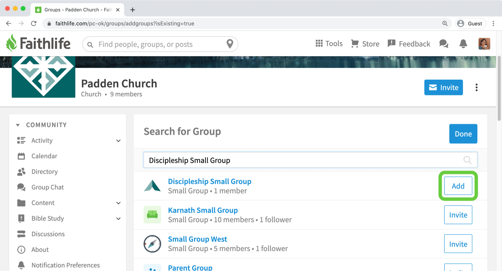 Manage Subgroups of your Church Group – Logos Help Center