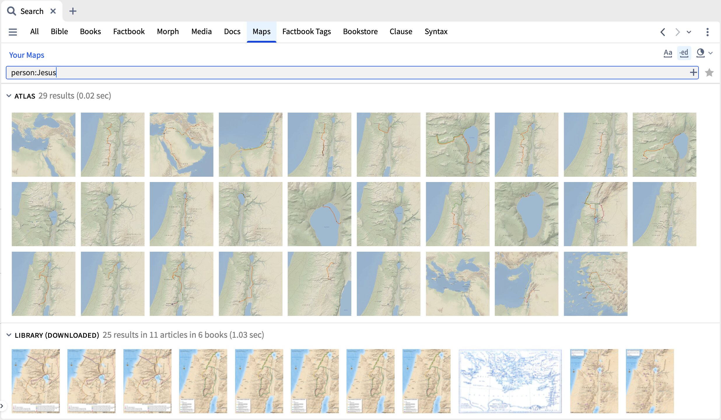 Maps Search – Logos Help Center