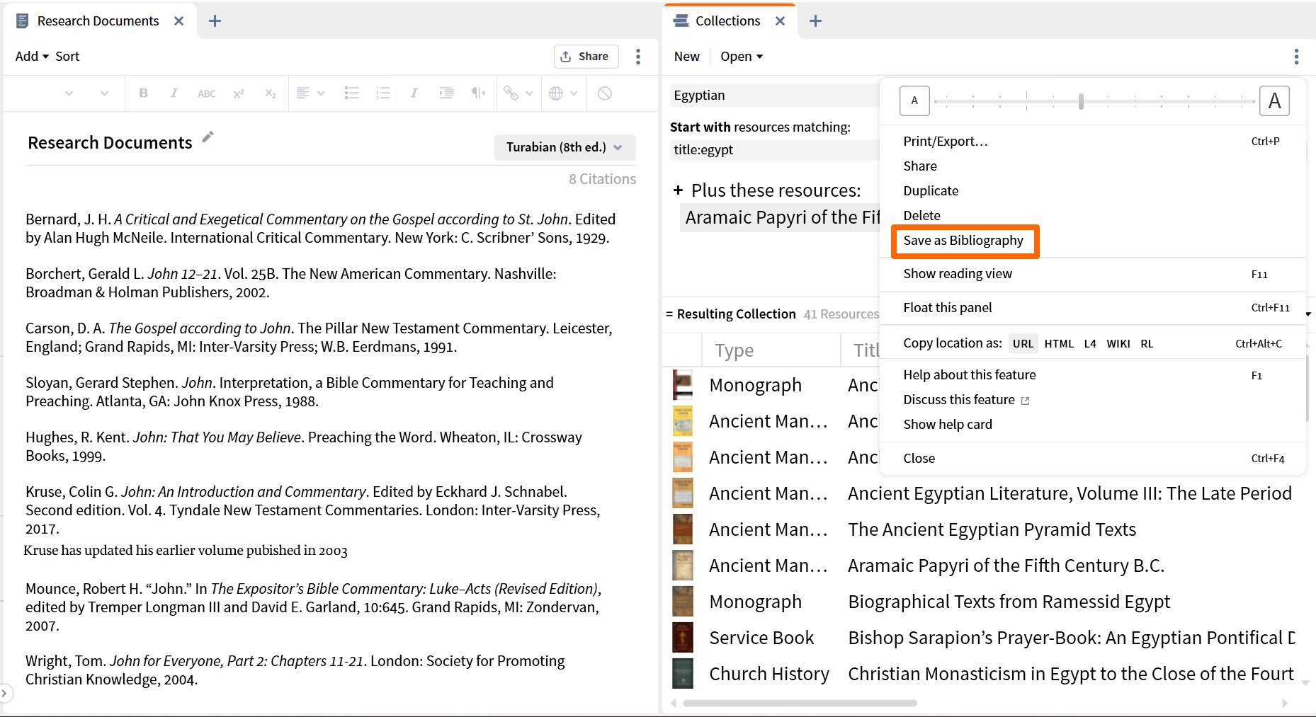 Creating Bibliographies as Part of your Research – Logos Help Center