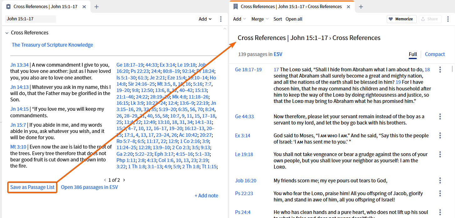 Cross References Guide Section – Logos Help Center