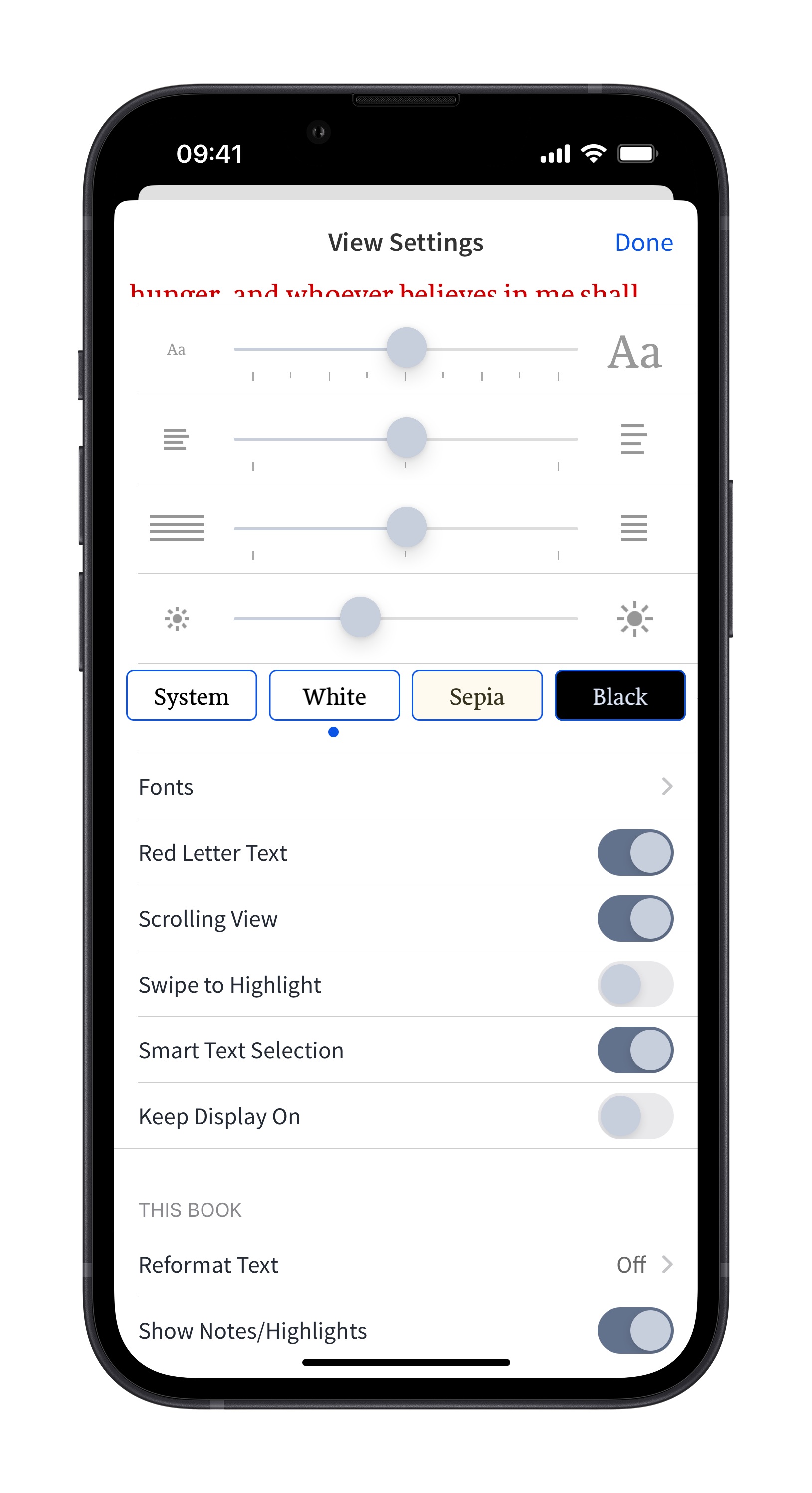 Change Your View Settings on Mobile – Logos Help Center