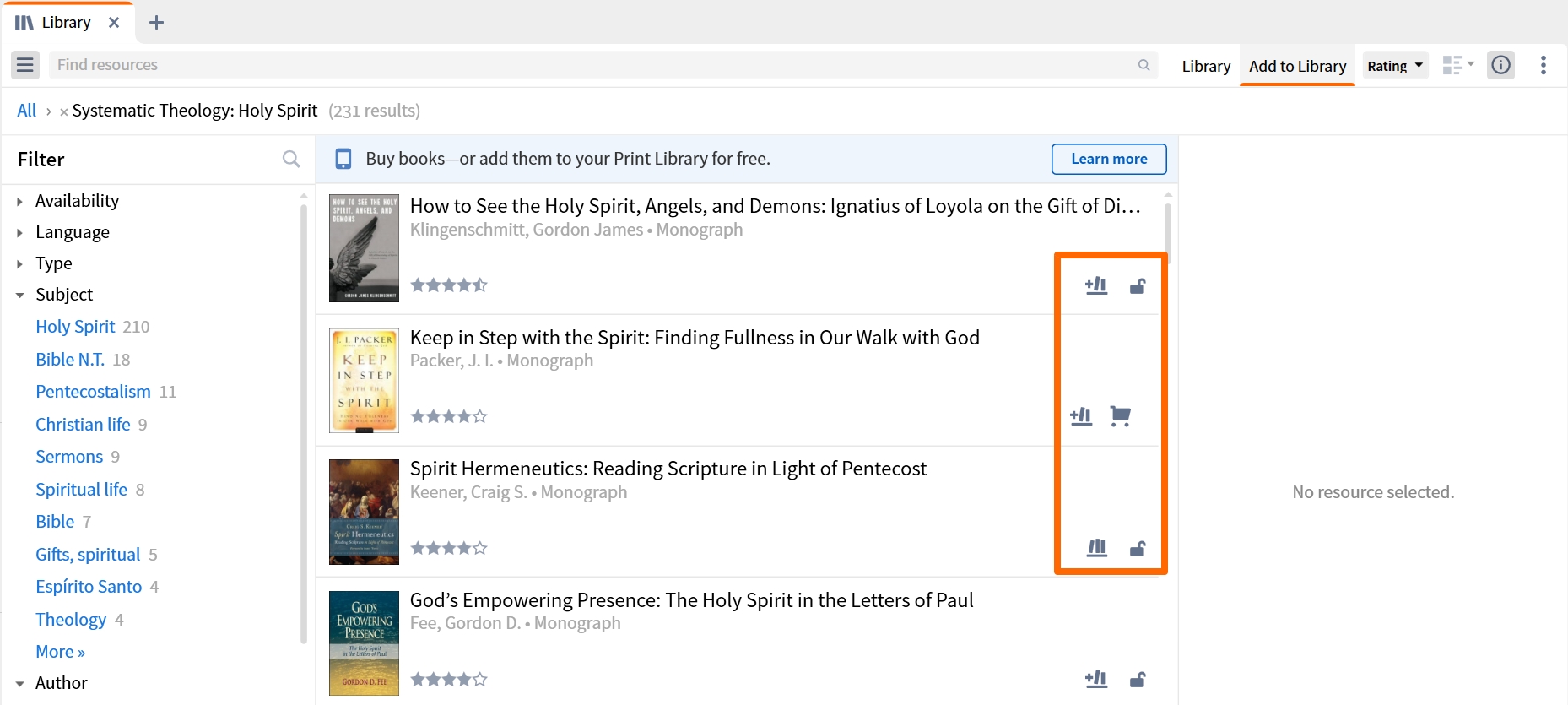Find Your Books in the Library – Logos Help Center