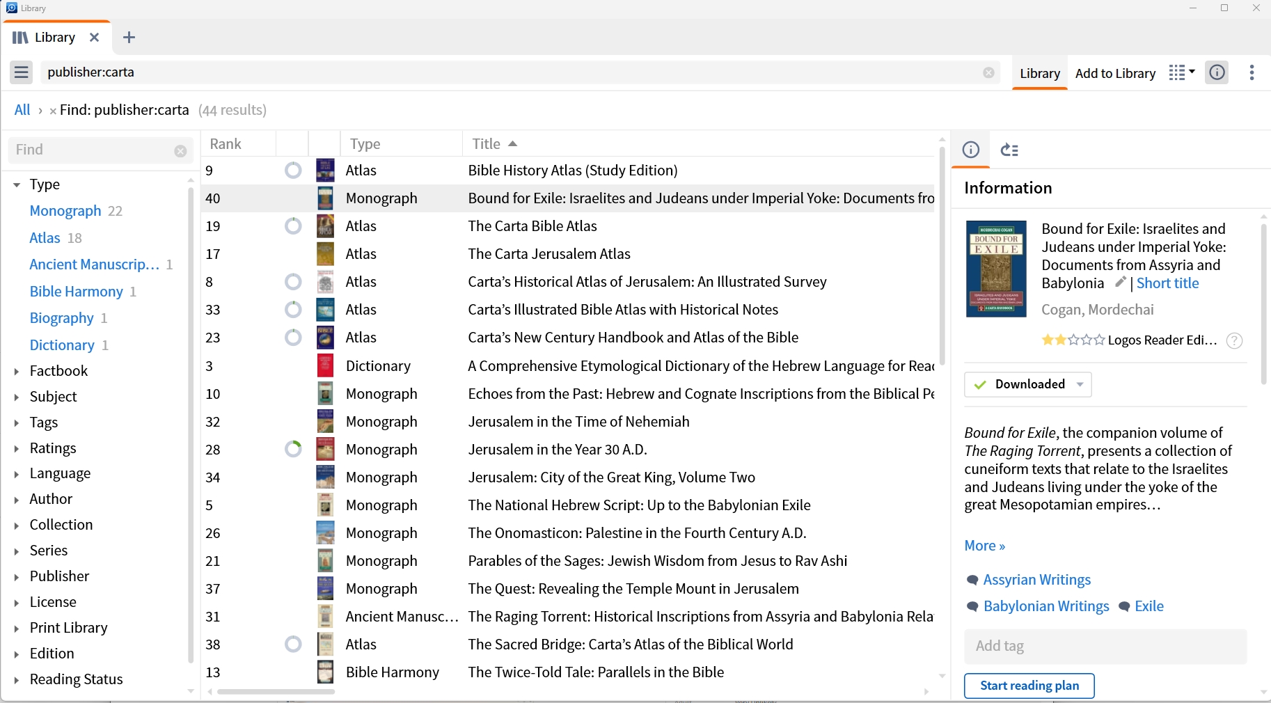 Find Your Books in the Library – Logos Help Center